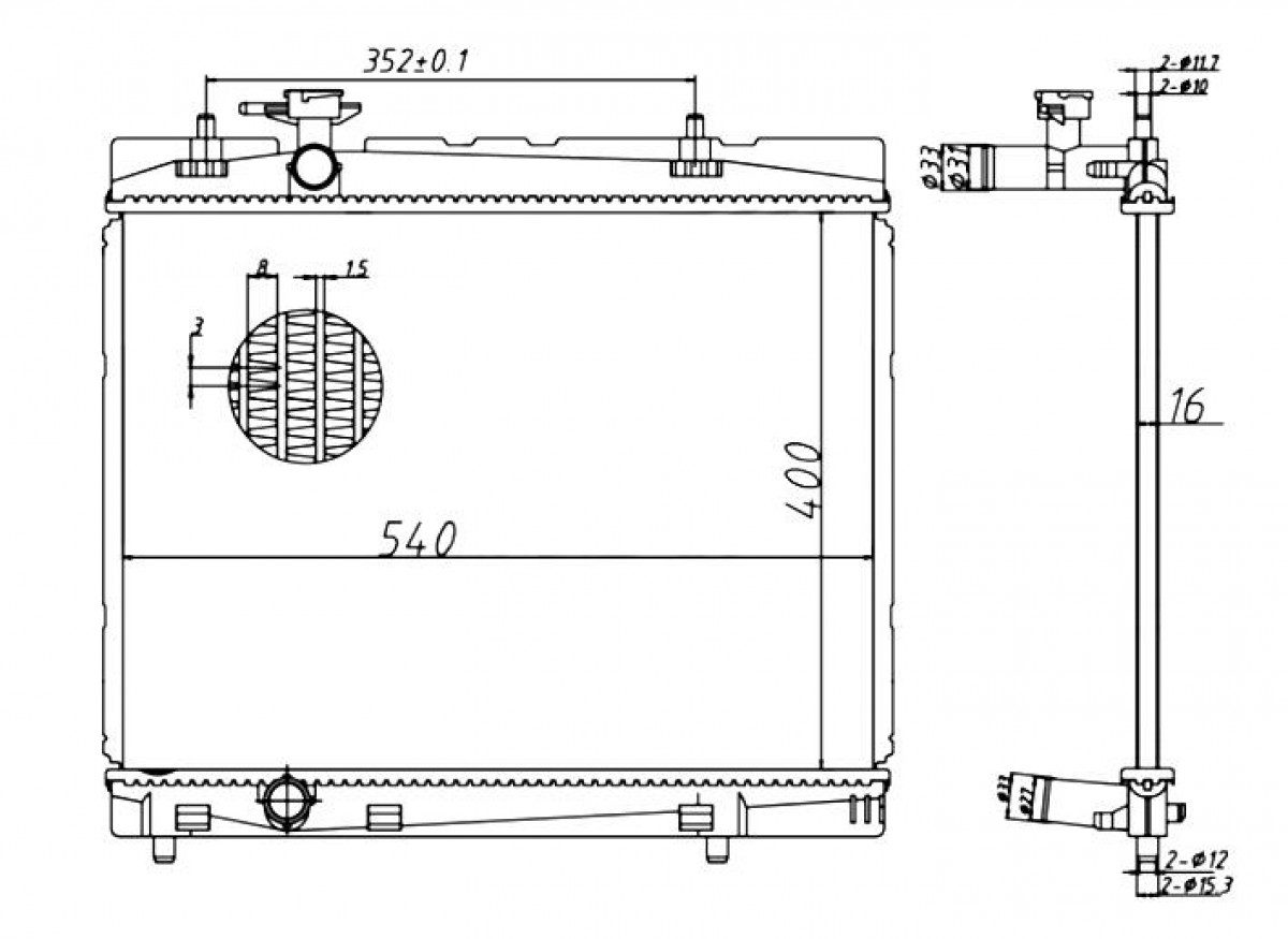 12- TOYOTA ETIOS 1.5I RADIATOR - Partland Auto Parts